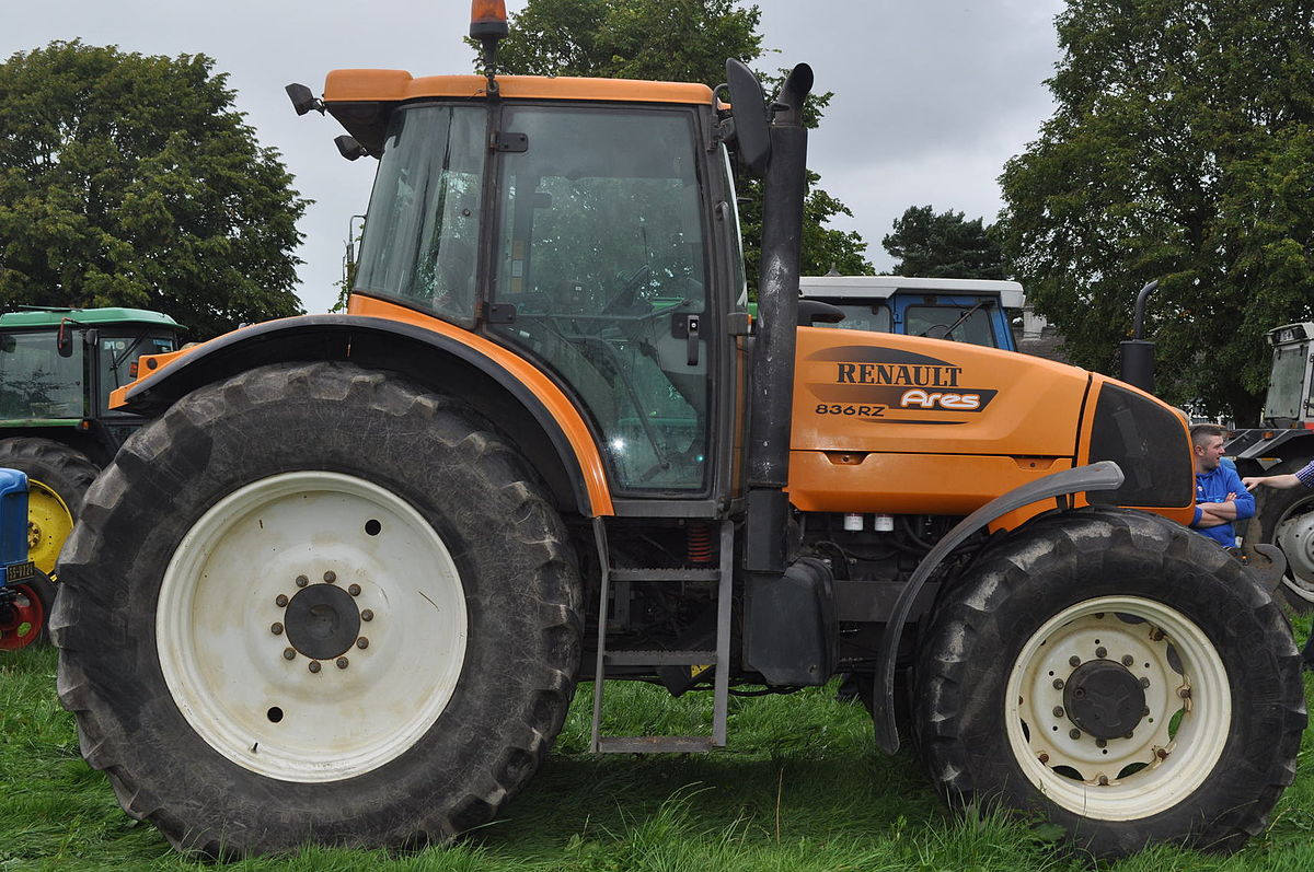 Renault Ares 836 RZ IC Technische Daten des Allradtraktors (2002 - 2003 ...
