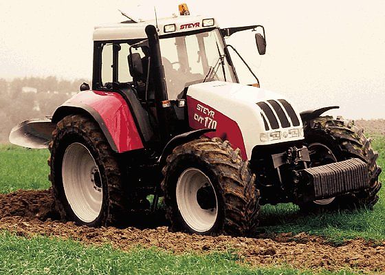 Steyr CVT 170 Komf. Technische Daten des Allradtraktors (2001 - 2004 ...