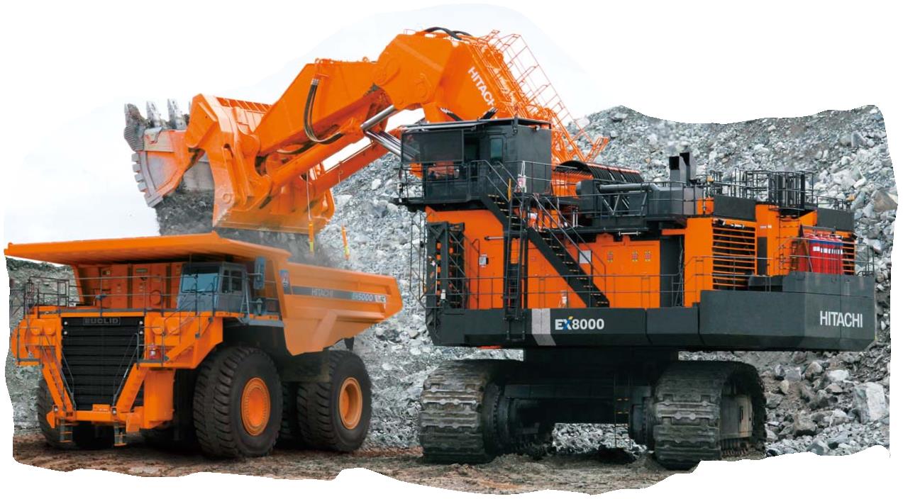 Hitachi EX 8000-5 Bagger technische Daten (2008 - 2010) | Bagger ...