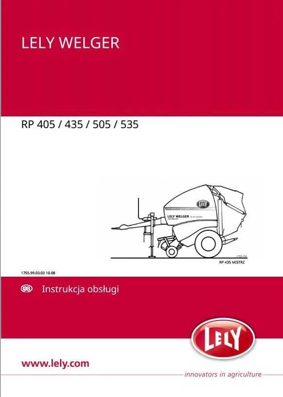Welger RP 535 Technische Daten, Datenblätter (2005-2006) | LECTURA Specs