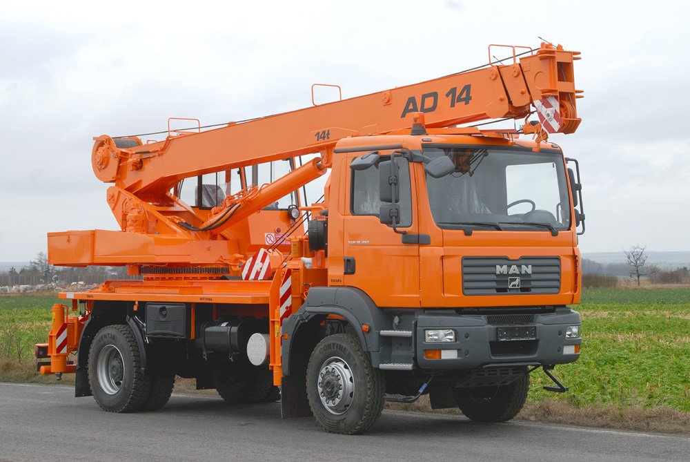 CKD Mobilni Jeraby AD 14 Kran - Lastdiagramm, technische Daten (2017 ...