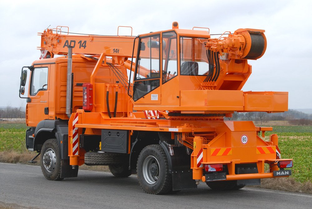 CKD Mobilni Jeraby AD 14 Kran - Lastdiagramm, technische Daten (2017 ...