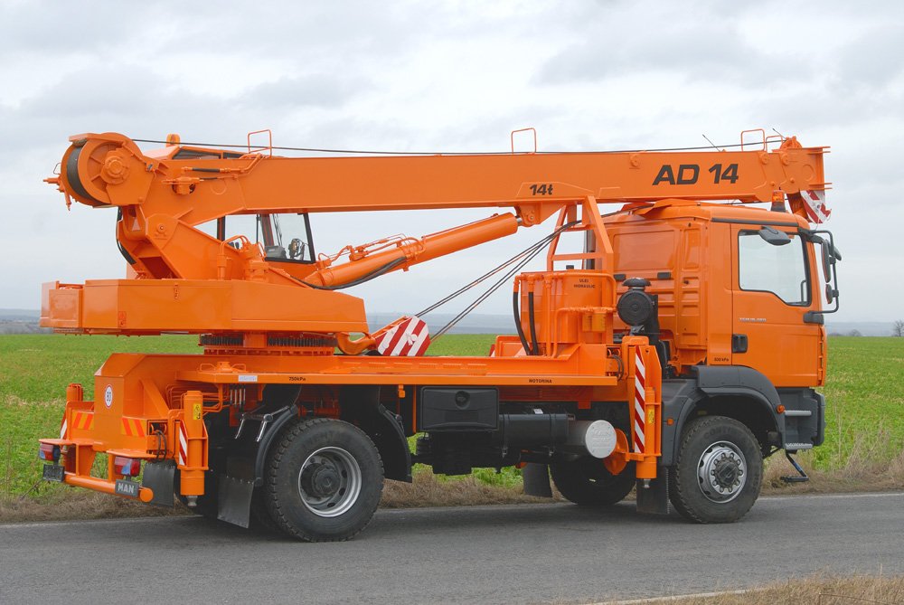 CKD Mobilni Jeraby AD 14 Kran - Lastdiagramm, technische Daten (2017 ...