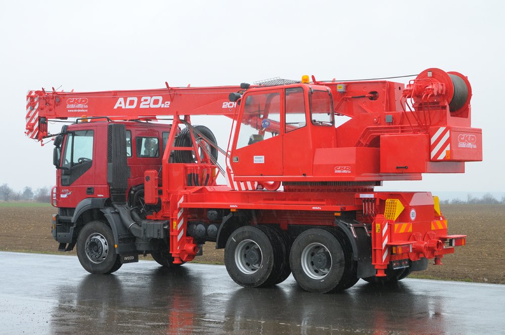 CKD Mobilni Jeraby AD 20 Kran - Lastdiagramm, technische Daten (2017 ...