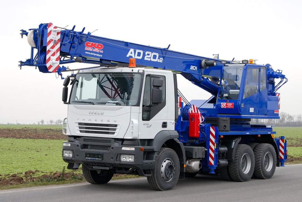 CKD Mobilni Jeraby AD 20 Kran - Lastdiagramm, technische Daten (2017 ...