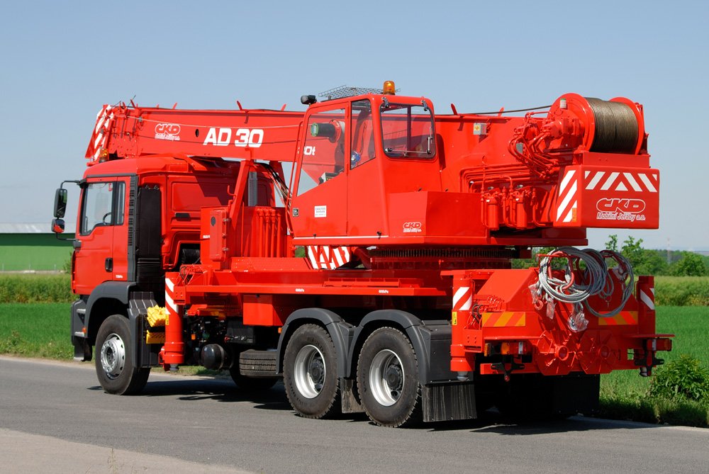 CKD Mobilni Jeraby AD 30 Kran - Lastdiagramm, technische Daten (2017 ...